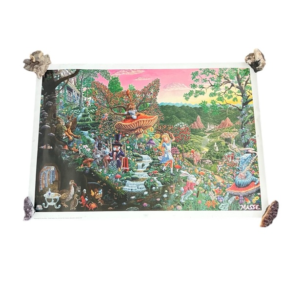 Vintage | Art | Wonderland By Tom Masse Poster | Poshmark